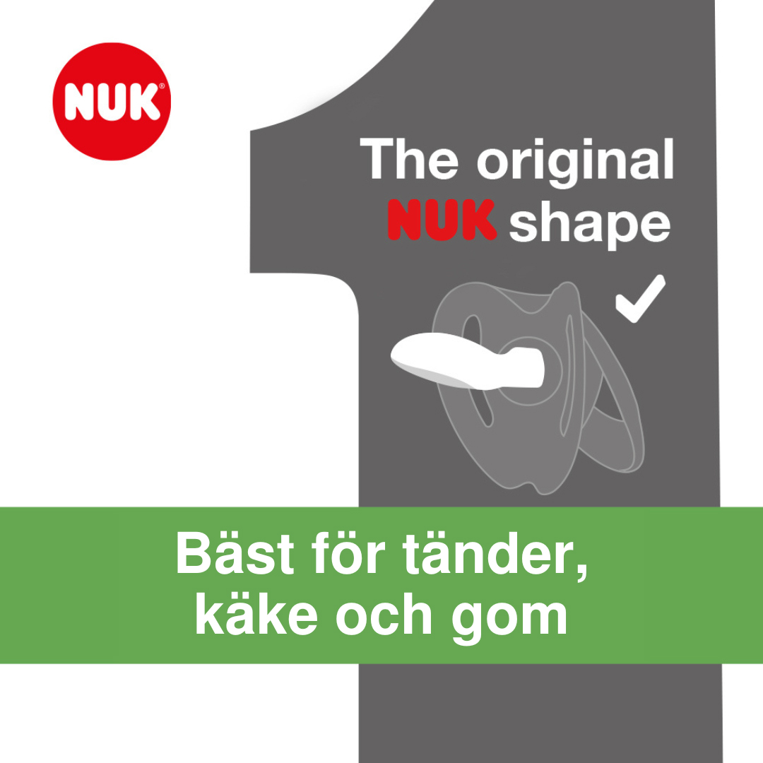 NUK for Nature napp silikon Green 6-18m Pyret & Snäckan