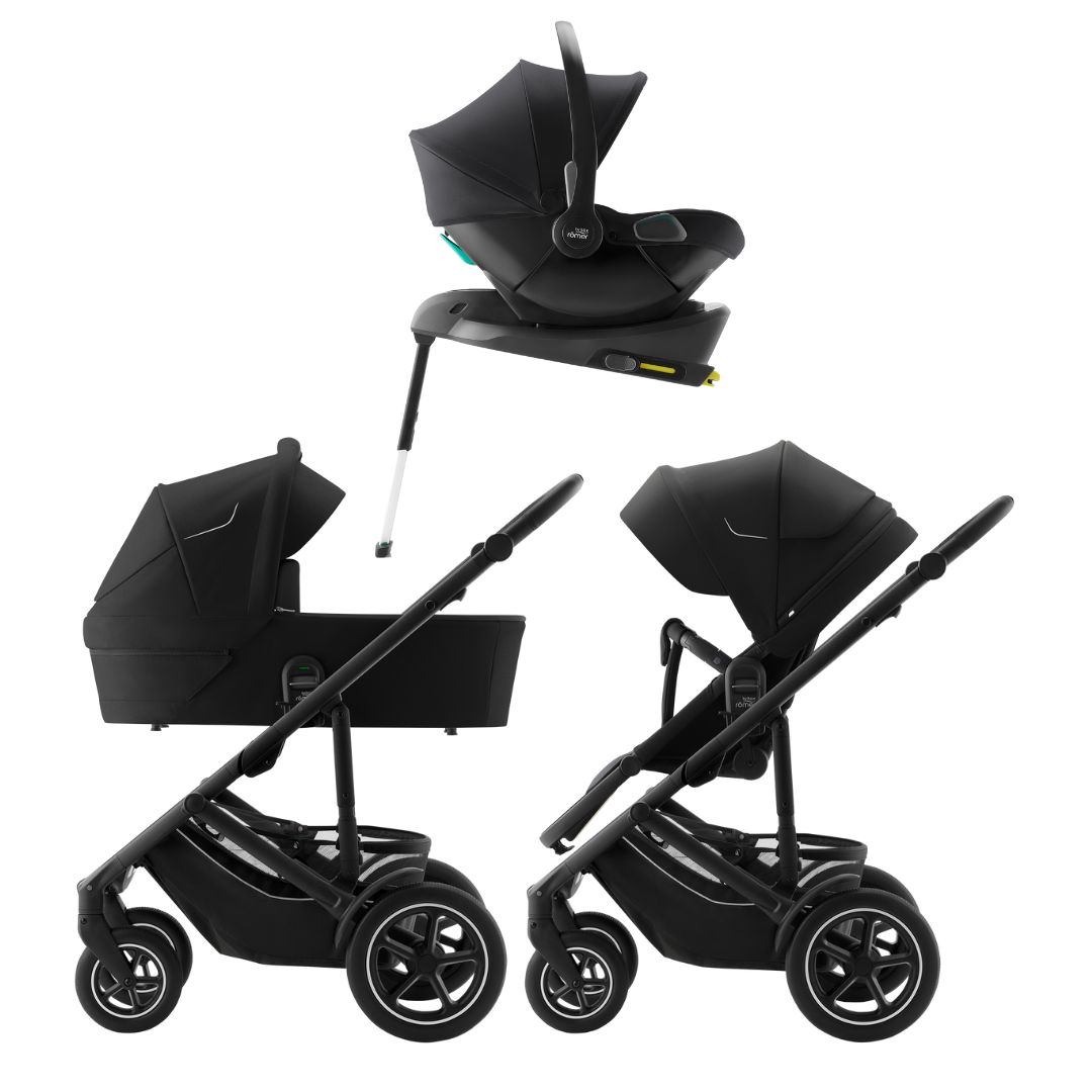 Britax Smile 5Z barnvagn med Core bilstol & isofix Pyret & Snäckan